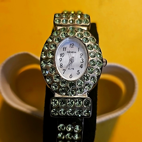 Geneva Elite | Accessories | Vintage Geneva Elite Designer Cuff Watch ...